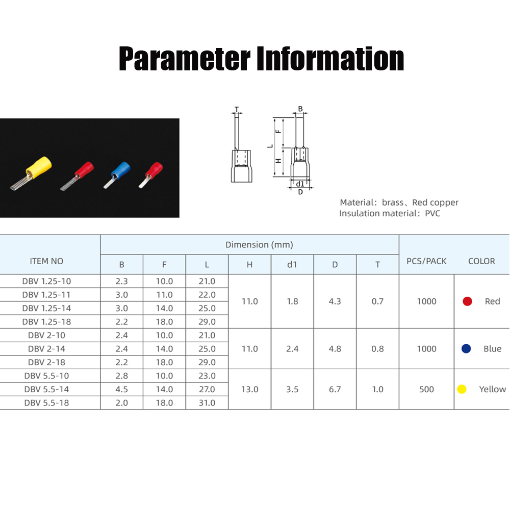 Type Chip Pre-Insulated Terminal
